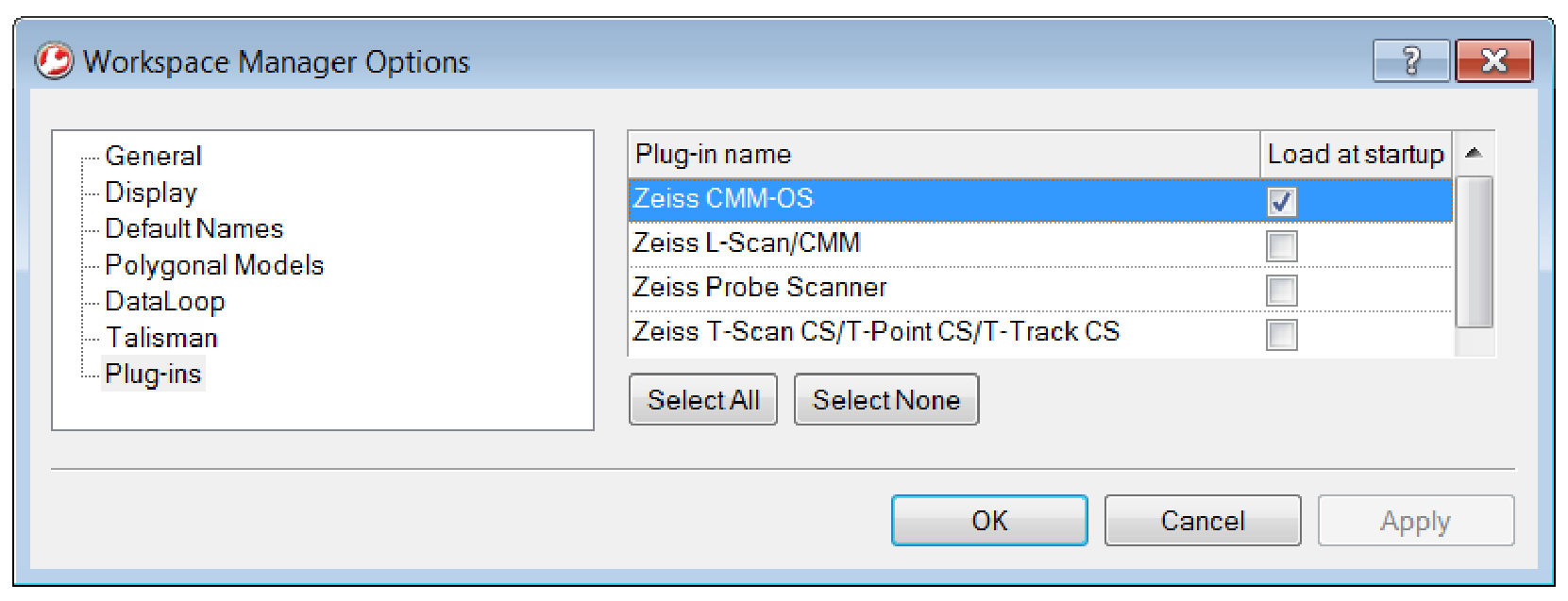 Configurar Polyworks CMM Zeiss